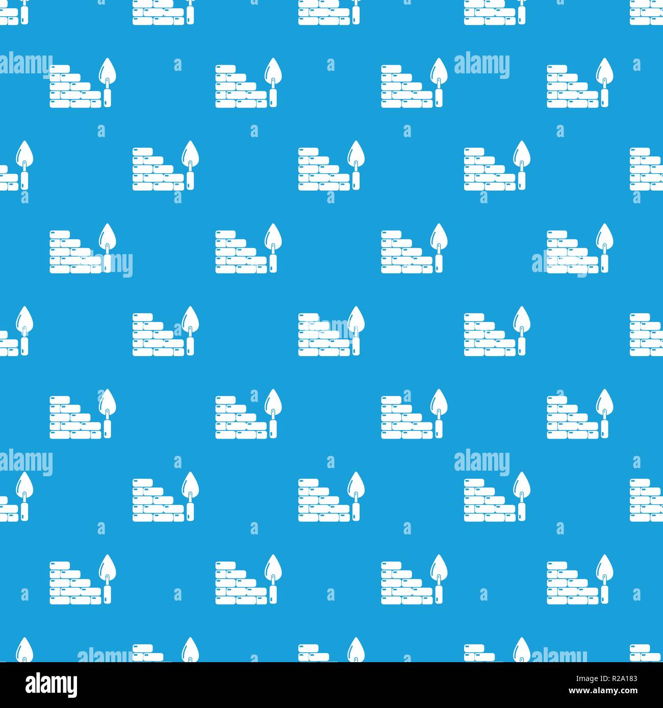 Brick wall pattern vector seamless blue Stock Vector Image & Art - Alamy