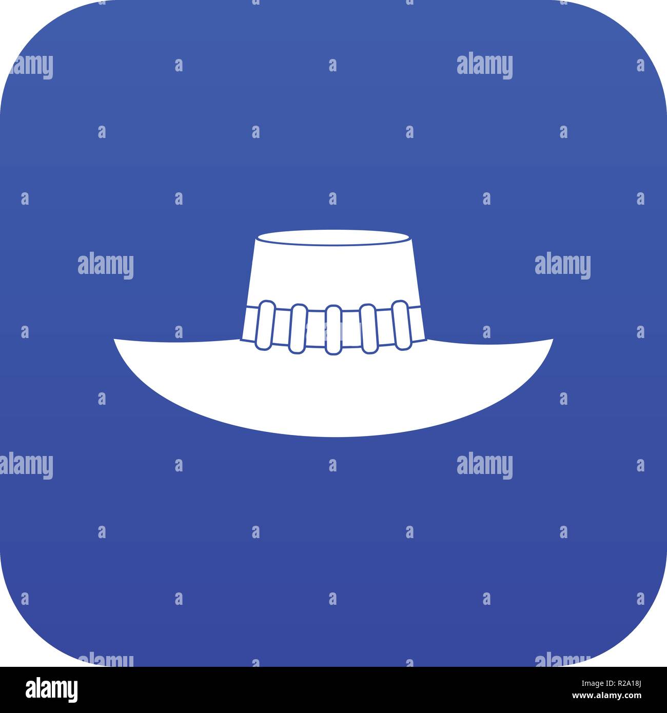 Woman hat icon digital blue Stock Vector Image & Art - Alamy