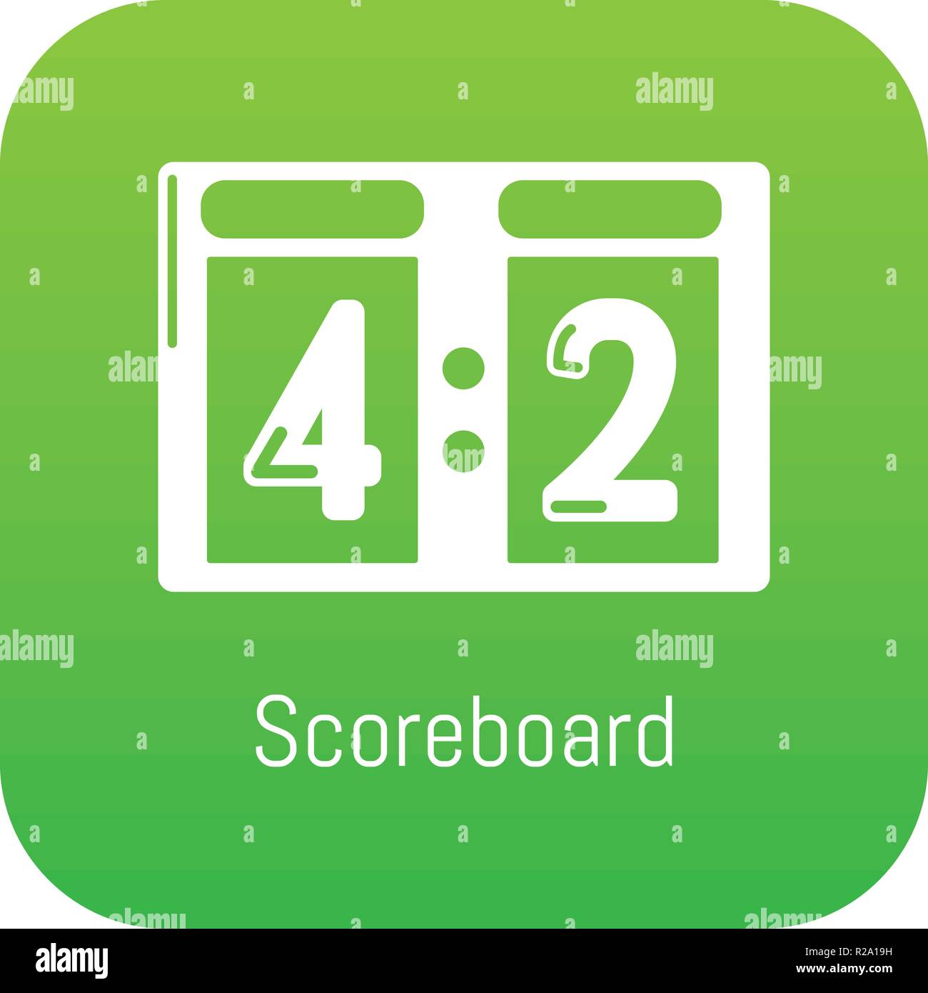 White sport mechanical scoreboard result hi-res stock photography and ...