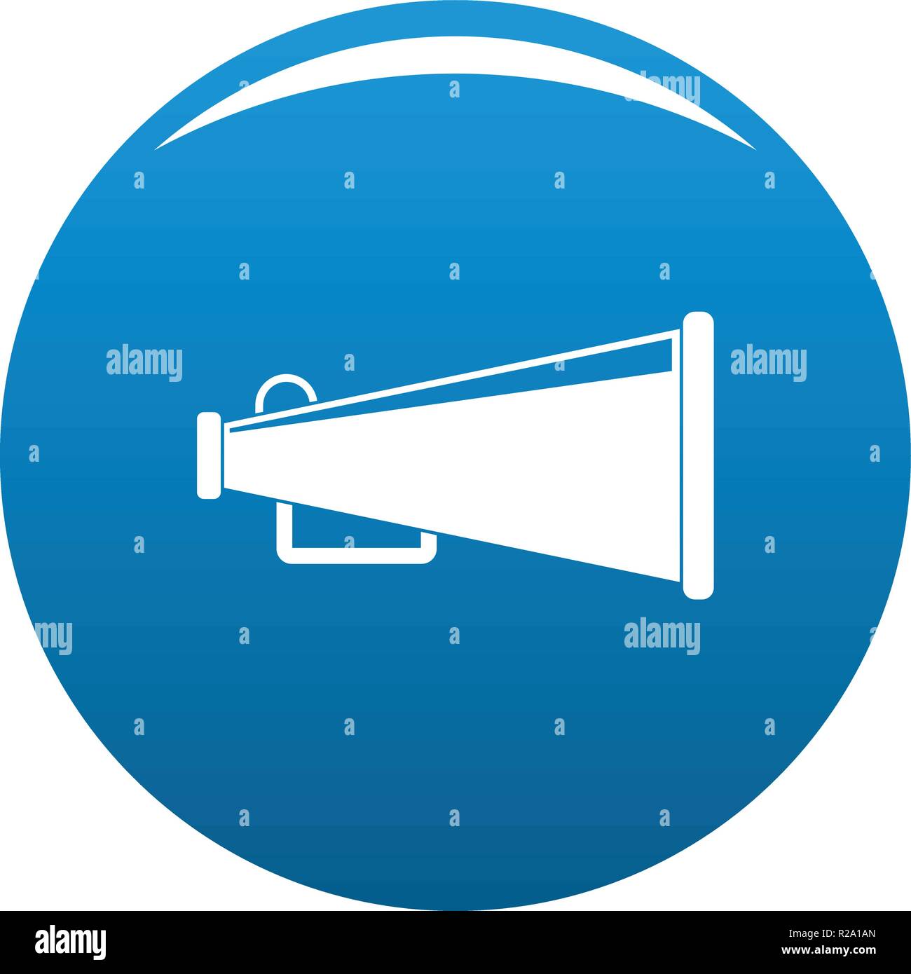Bullhorn icon. Flat illustration of bullhorn vector icon for any design ...