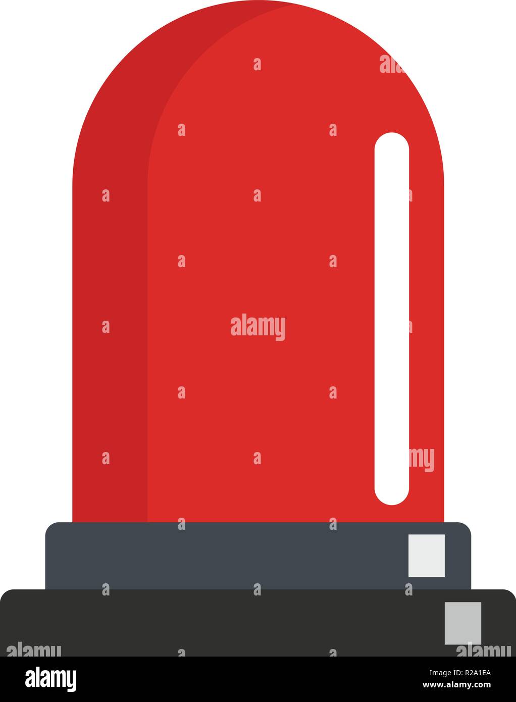 Alarm siren icon. Flat illustration of alarm siren vector icon for web ...