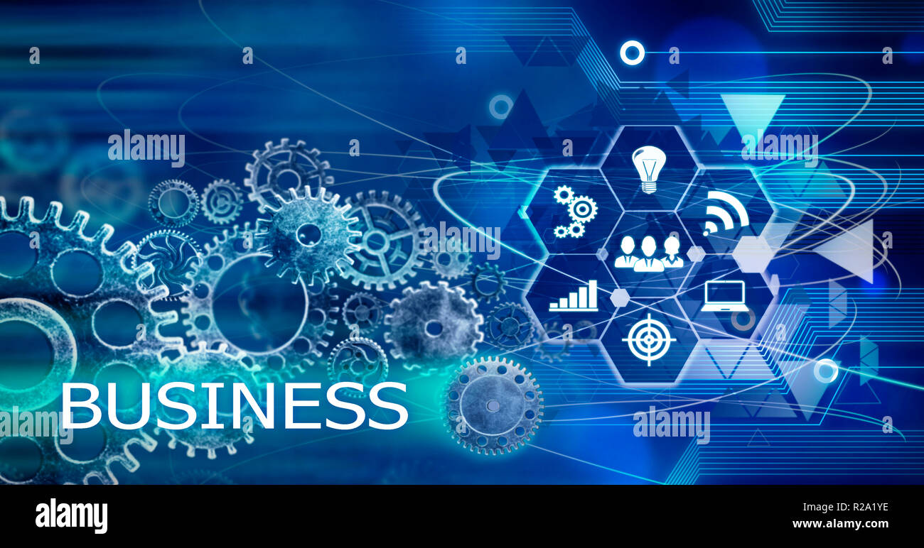 Business,Technology Business Background, Computer future linien ...