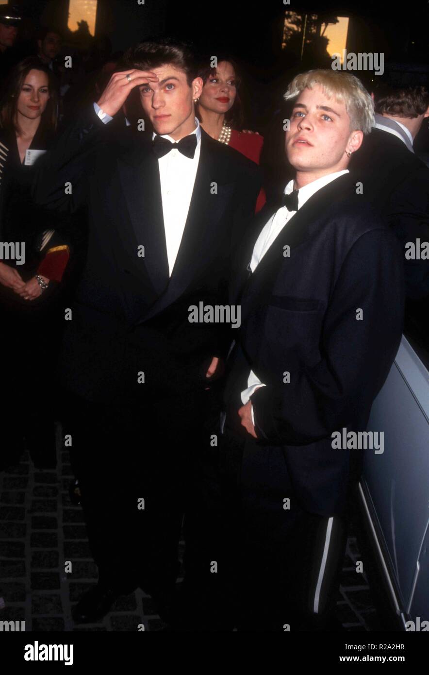 BEVERLY HILLS, CA - JANUARY 23: Actor Brian Austin Green and actor ...