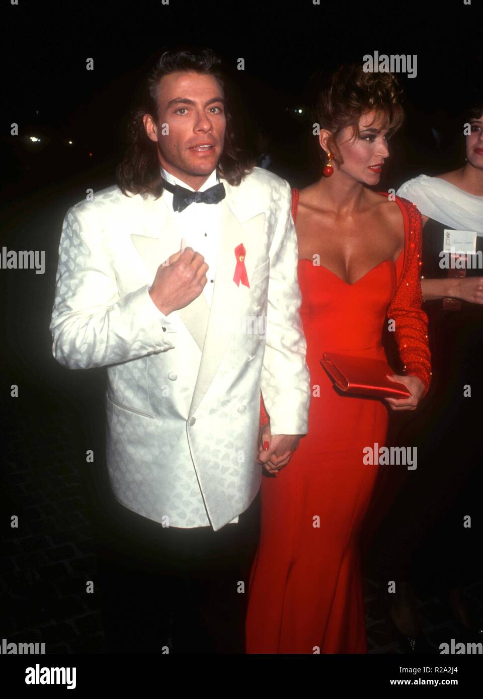 BEVERLY HILLS, CA - JANUARY 23: Actor Jean-Claude Van Damme and model ...