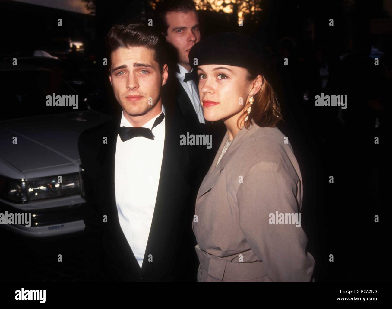 BEVERLY HILLS, CA - JANUARY 23: Actor Jason Priestley and actress ...