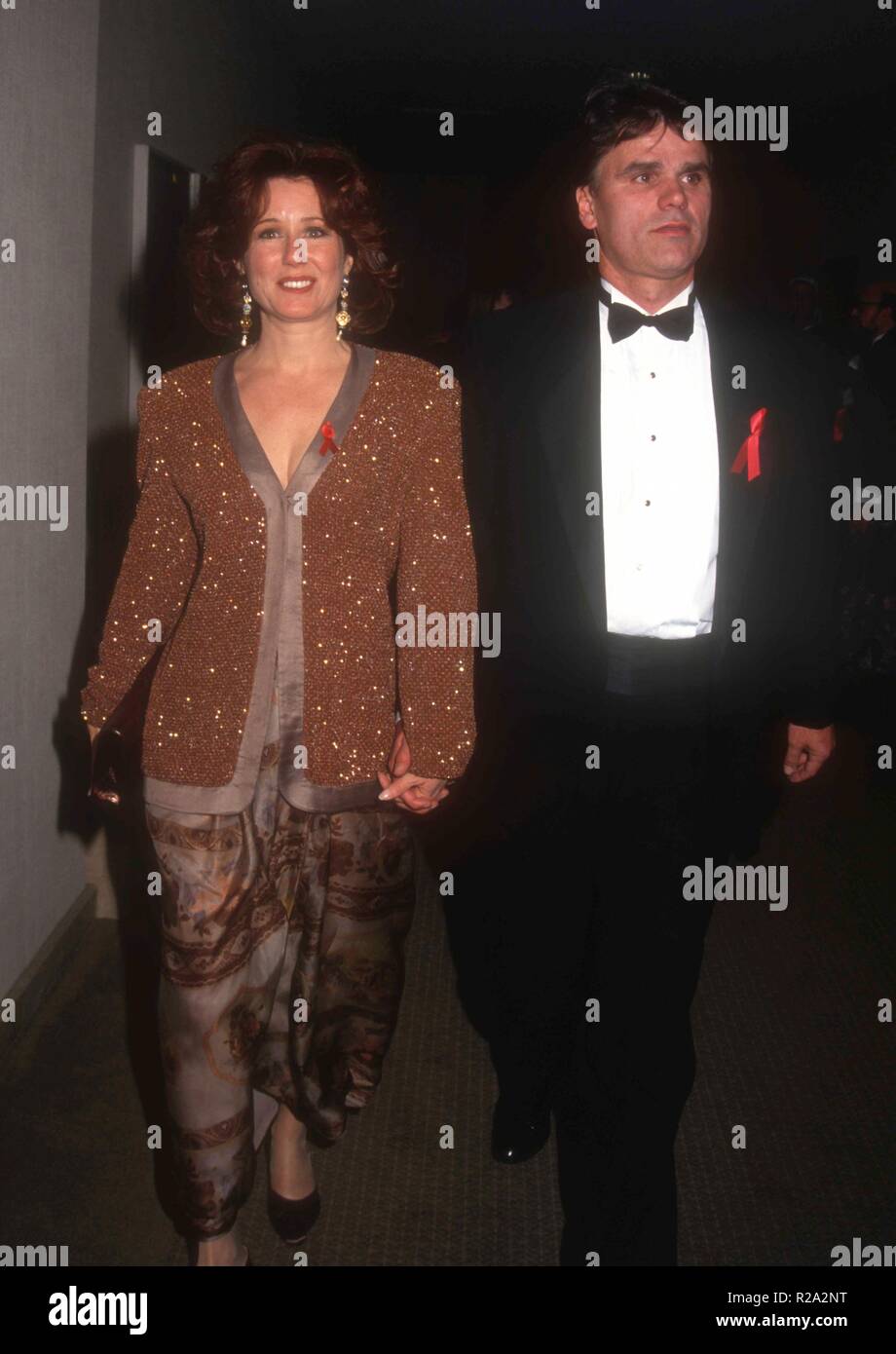 BEVERLY HILLS, CA - JANUARY 23: Actress Mary McDonnell and husband ...