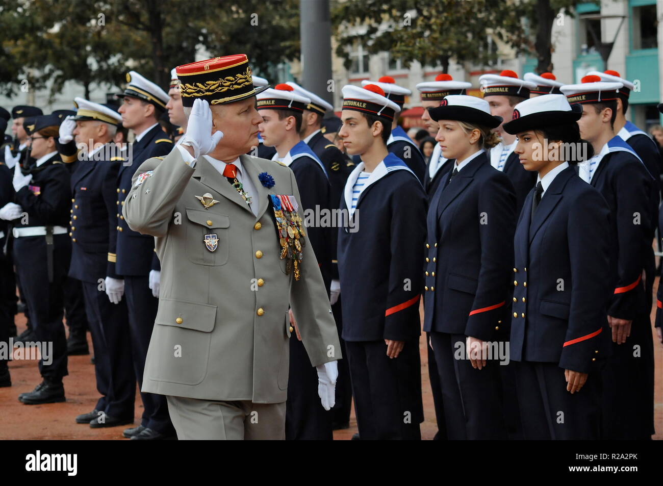 1918 Armistice celebration, Lyon, France Stock Photo - Alamy
