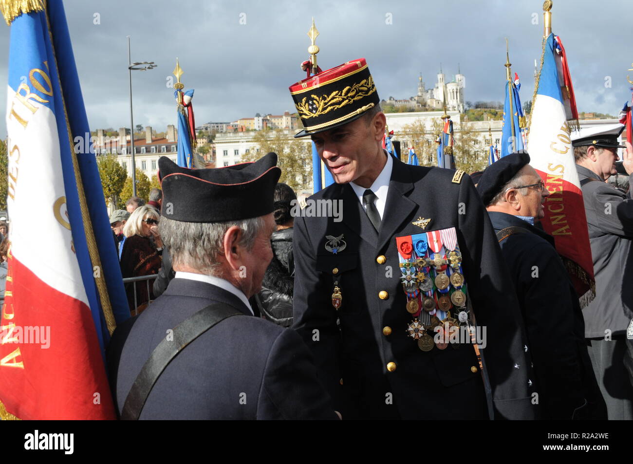 1918 Armistice celebration, Lyon, France Stock Photo - Alamy