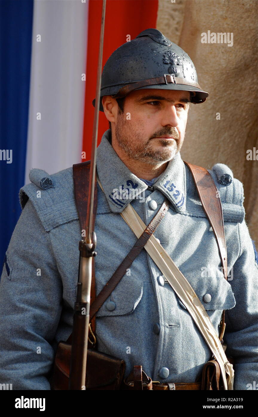 1918 Armistice commemoration ceremonies, Lyon, France Stock Photo - Alamy