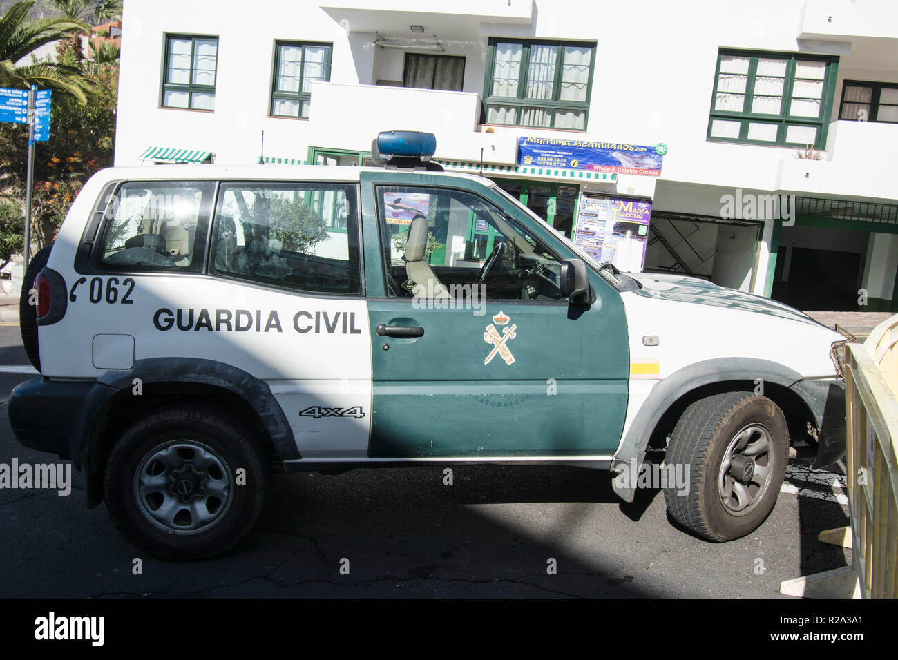 Carnival police car van guardia civil parked sign signs cops style ...