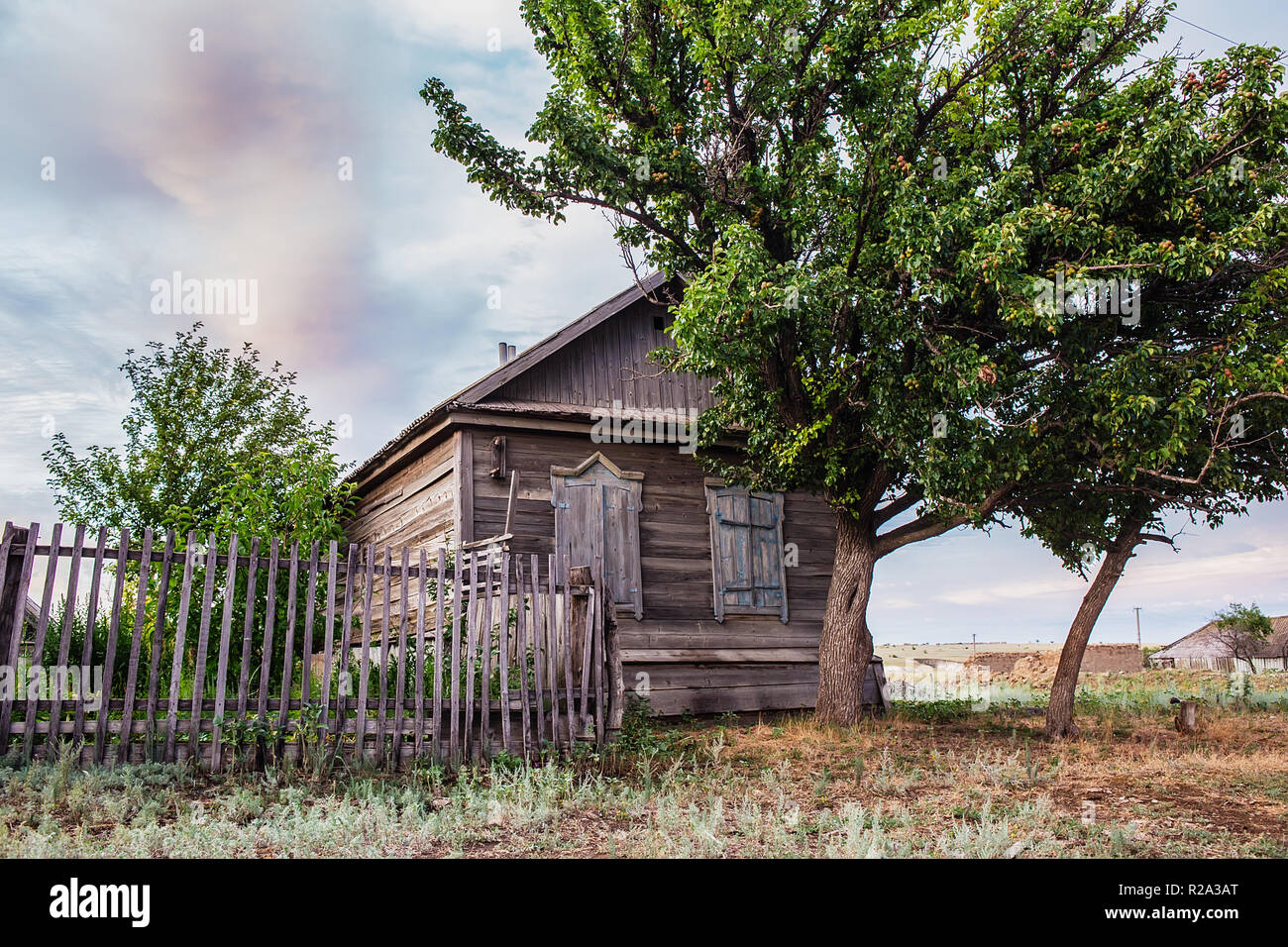 Russian old wooden house hi-res stock photography and images - Alamy