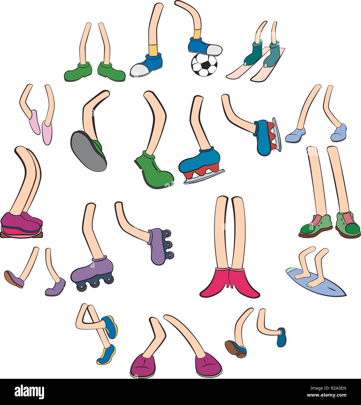 Cartoon legs hi-res stock photography and images - Alamy