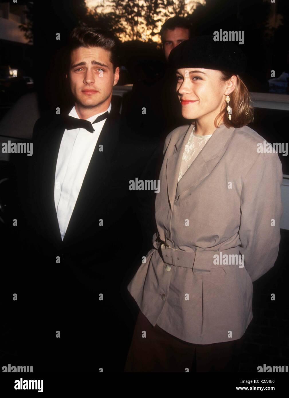 BEVERLY HILLS, CA - JANUARY 23: Actor Jason Priestley and actress ...