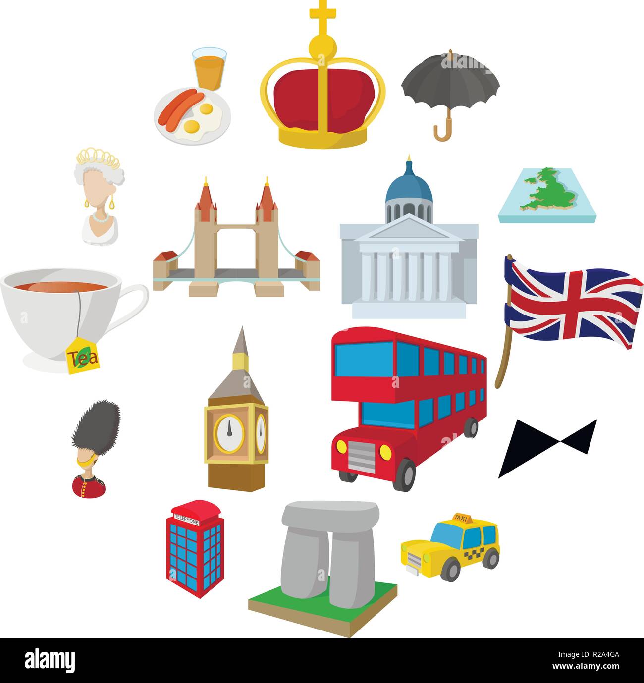 Map united kingdom icon cartoon hi-res stock photography and images - Alamy