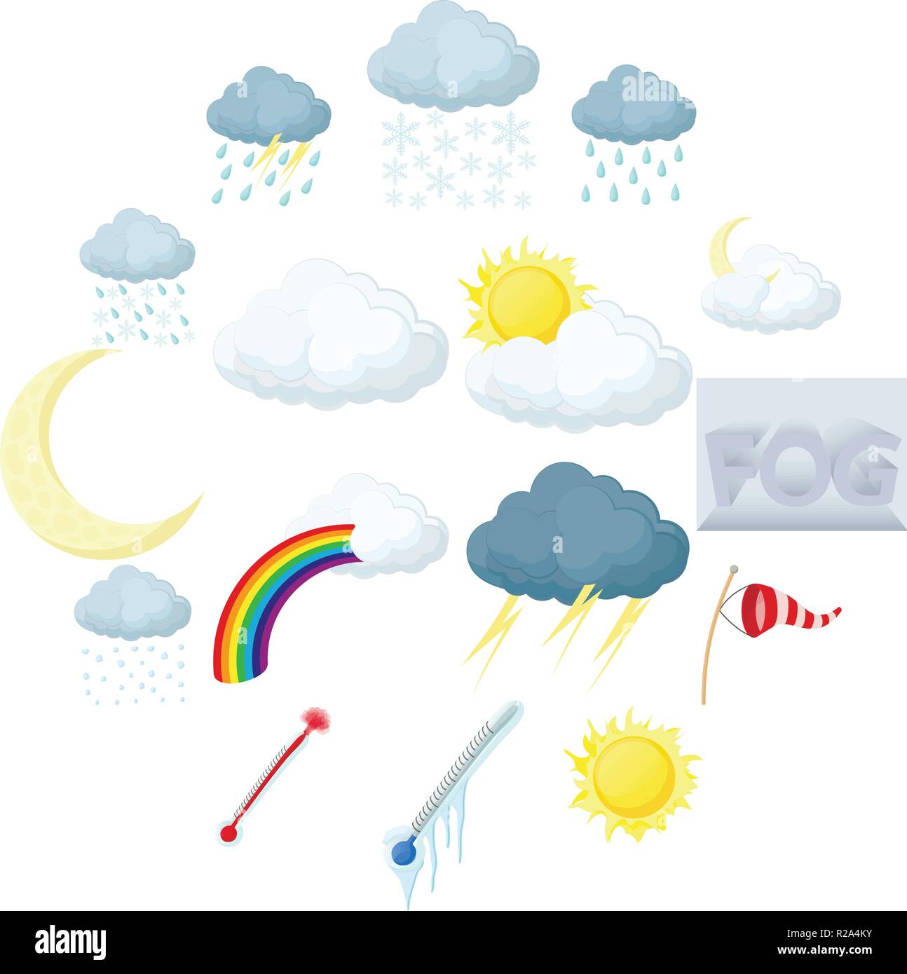 Hazy white cloud Stock Vector Images - Alamy