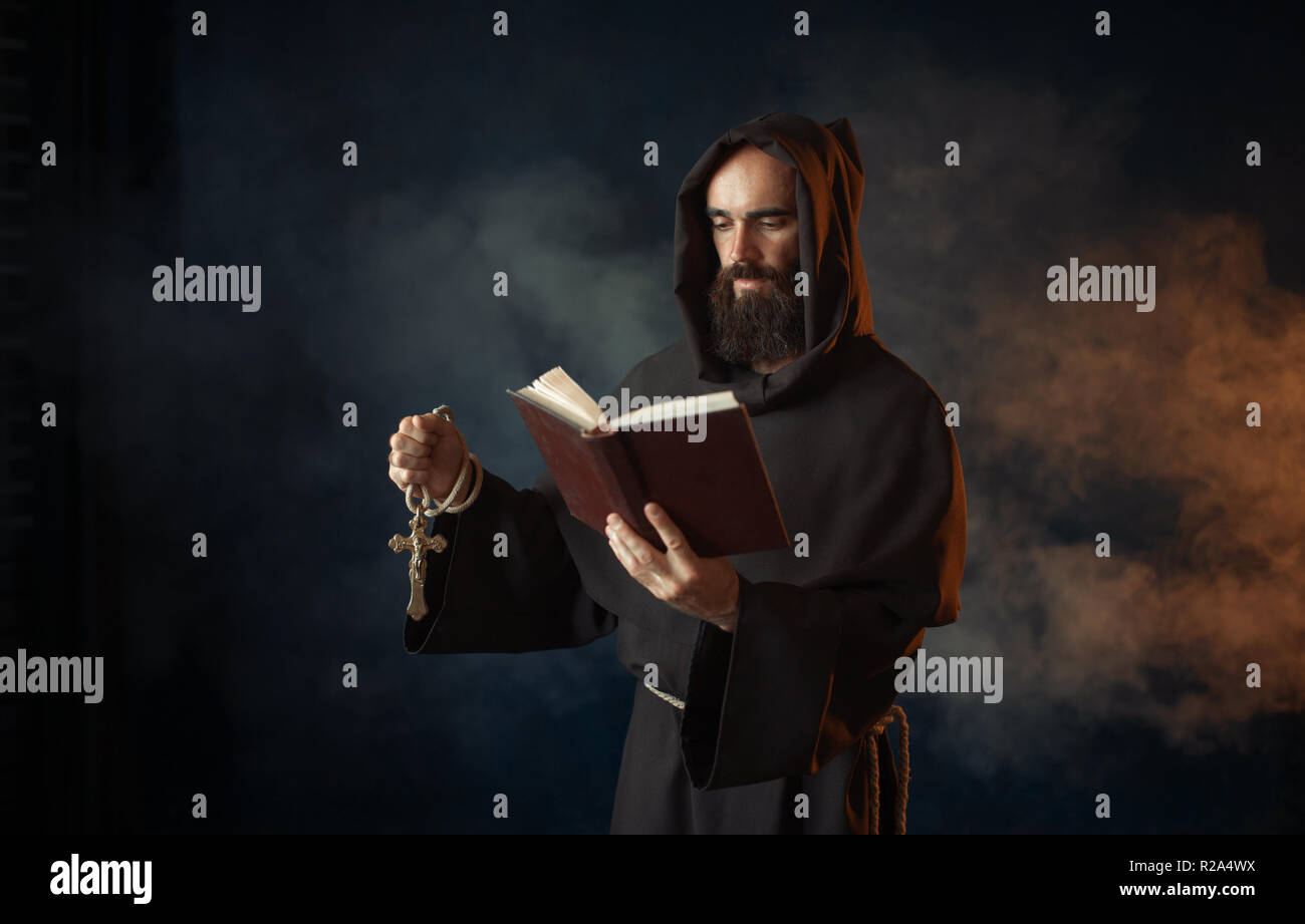 Medieval Monk Praying