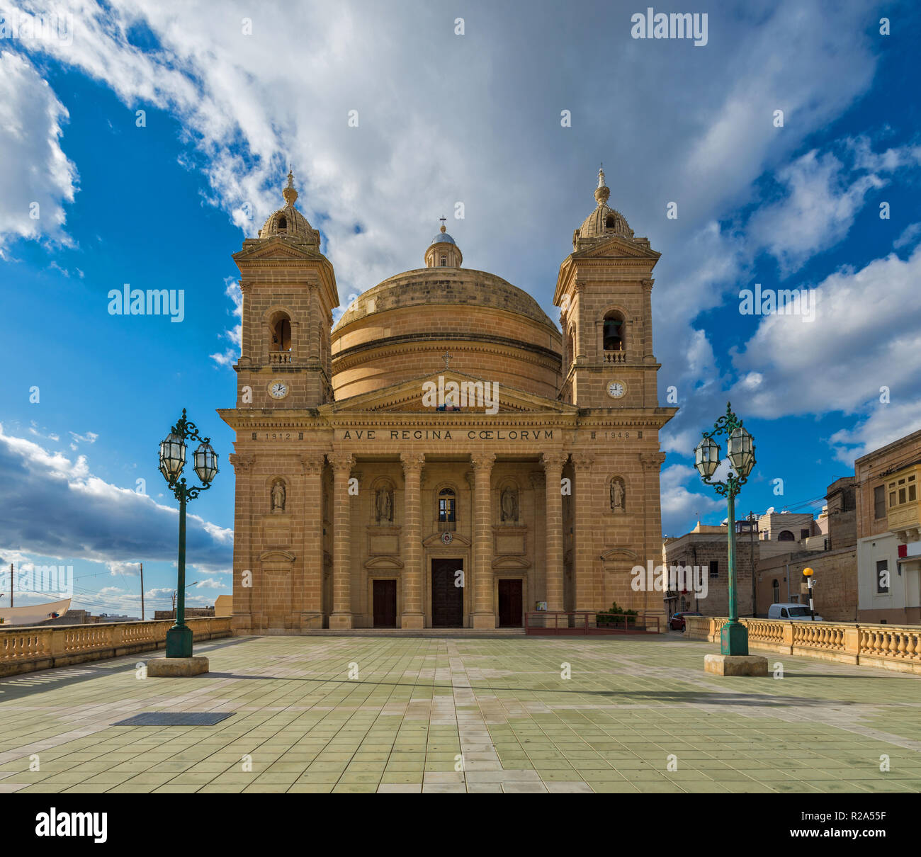 The Assumption of Virgin Mary cathedral in Mgarr, Malta Stock Photo - Alamy