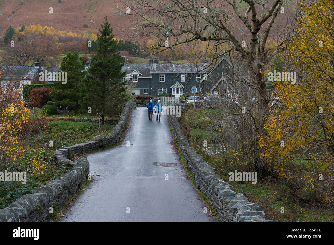 Grange village lake district hi-res stock photography and images - Alamy