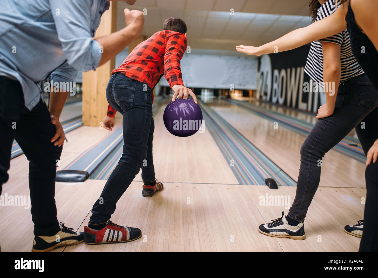 Bowling lane in house hi-res stock photography and images - Alamy