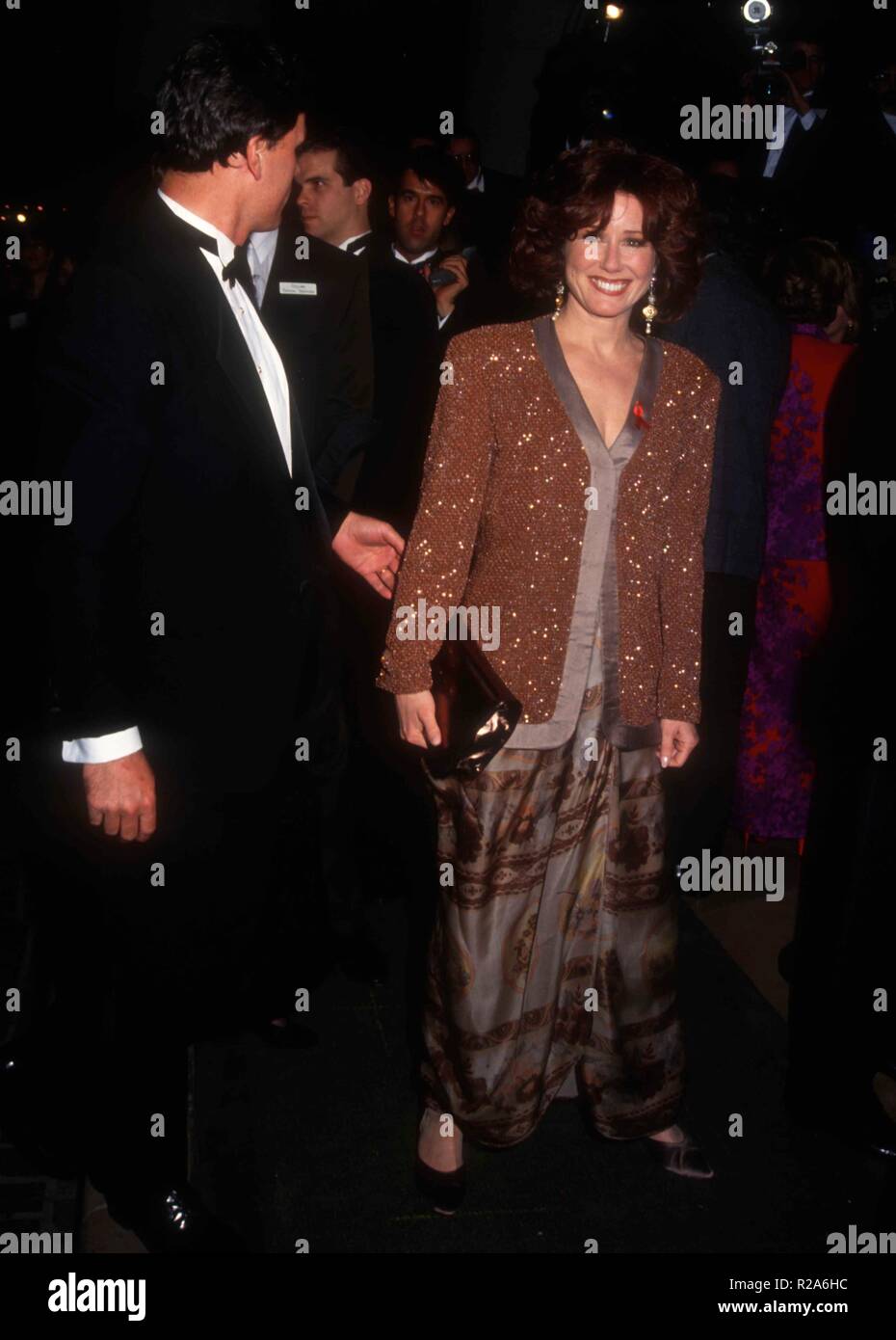 BEVERLY HILLS, CA - JANUARY 23: Actress Mary McDonnell and husband ...