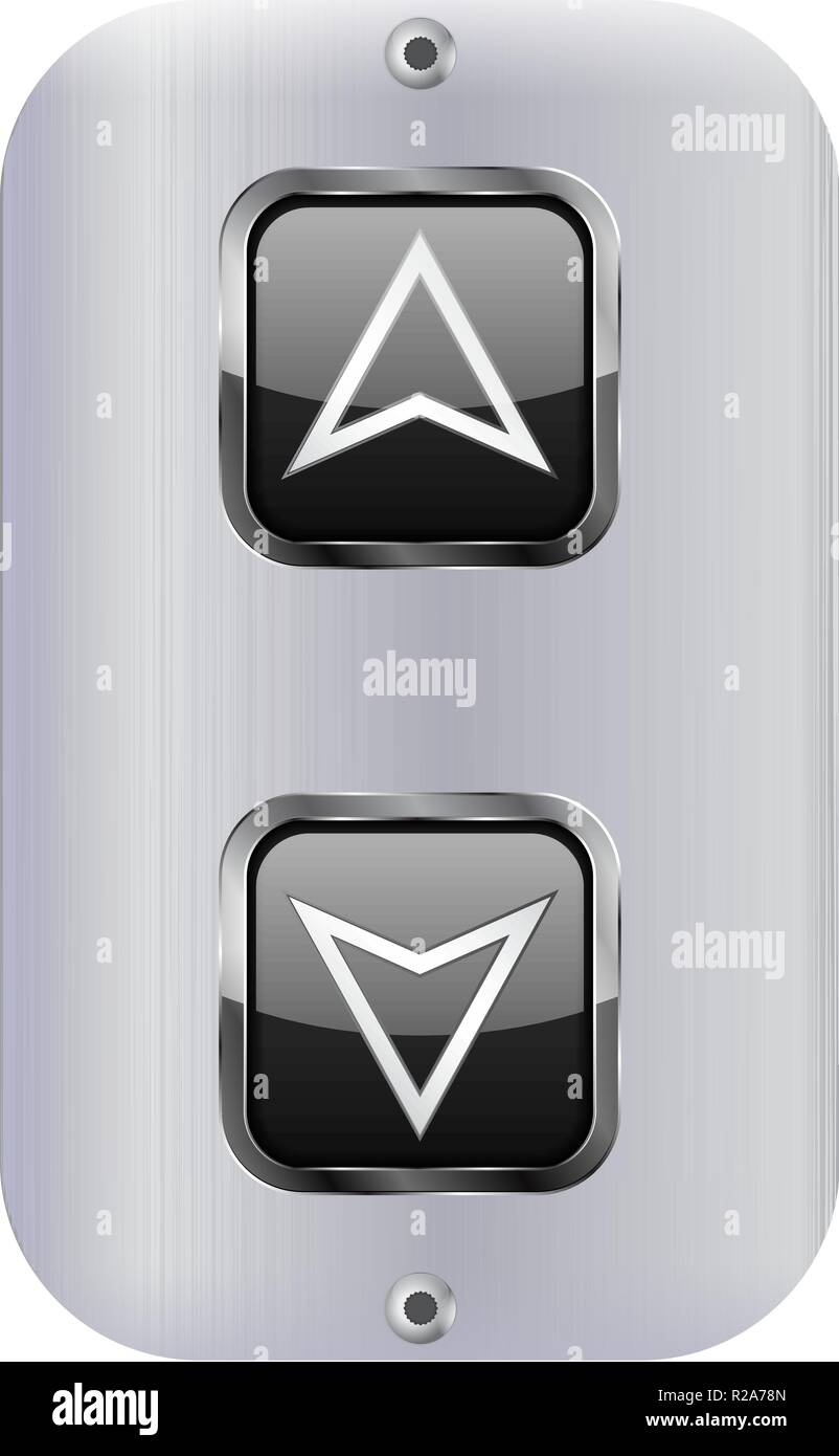 Elevator buttons. Lift panel Stock Vector Image & Art - Alamy