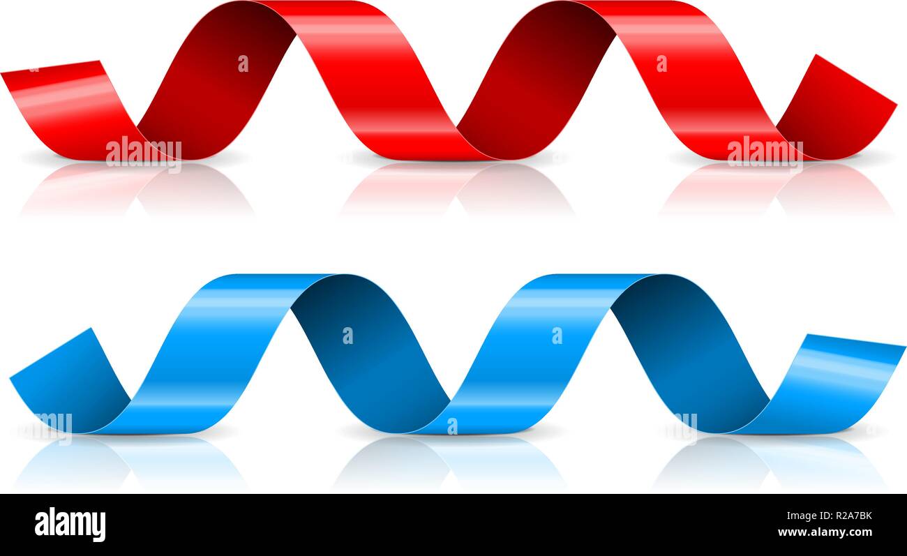 Red ribbons. Streamers Stock Vector Image & Art - Alamy