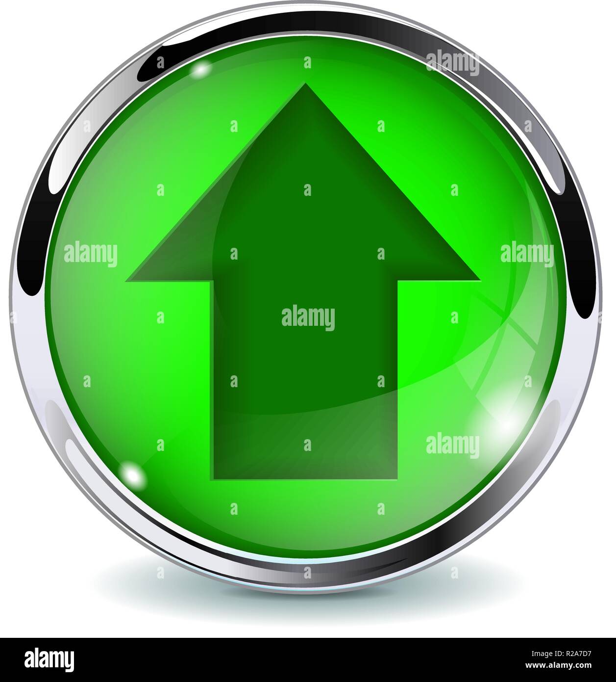 Up arrow round button hi-res stock photography and images - Alamy