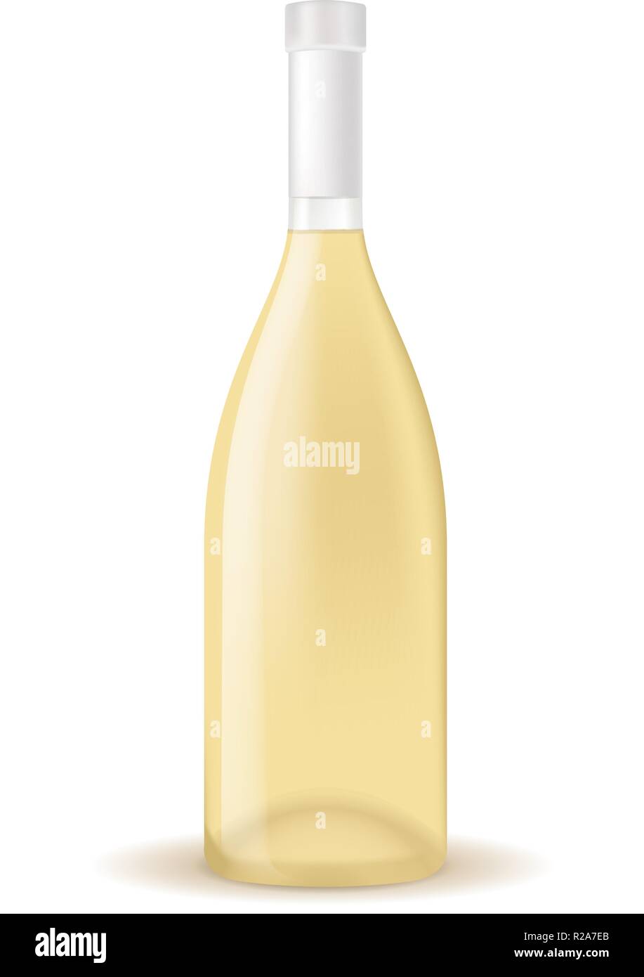 Bottle of wine white background Stock Vector Images - Alamy