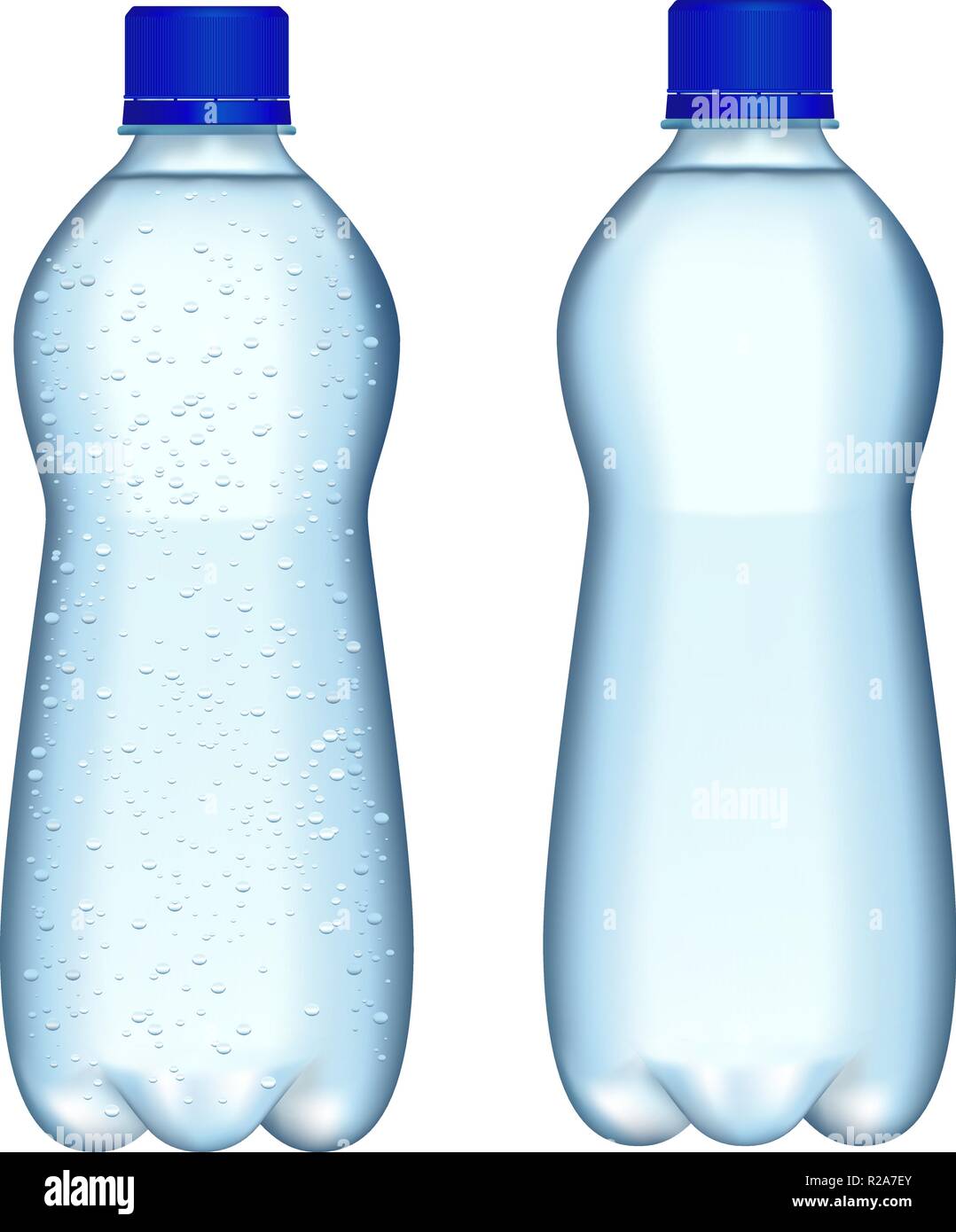 Bottles of water Stock Vector Images - Alamy