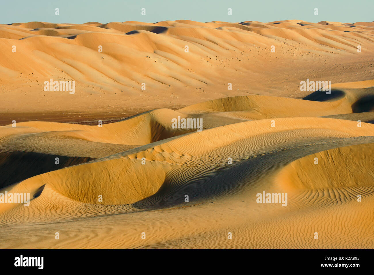 Sand dunes in Wahiba desert, Sultanate of Oman Stock Photo - Alamy