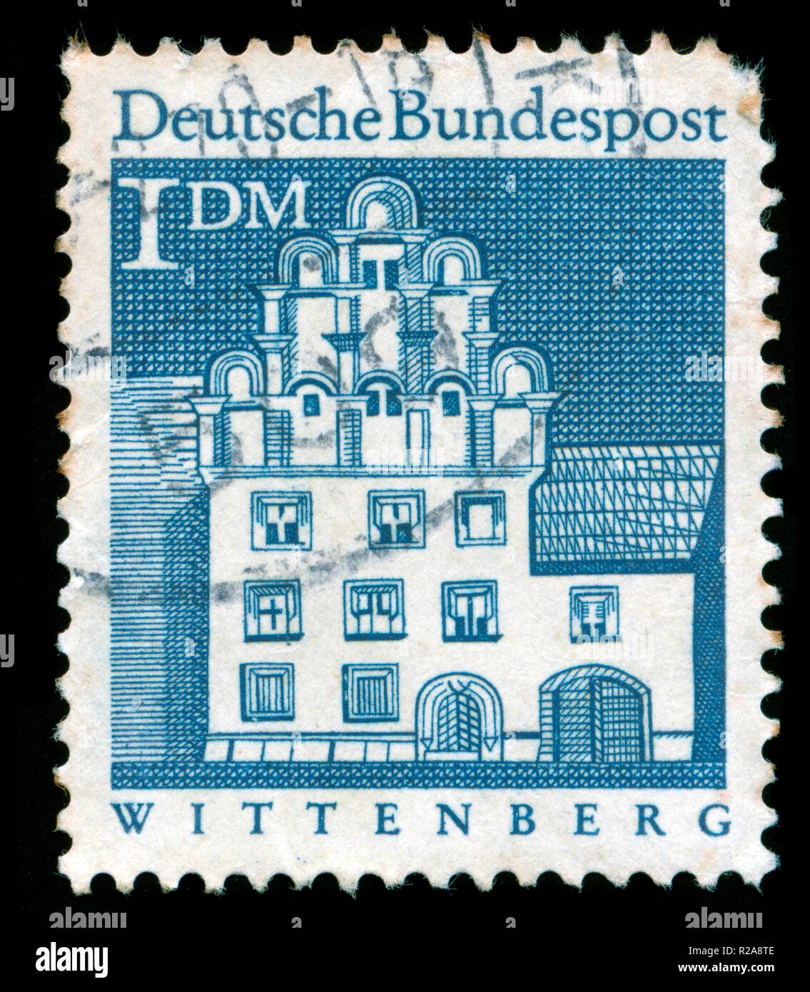Postmarked stamp from the Federal Republic of Germany in the German ...