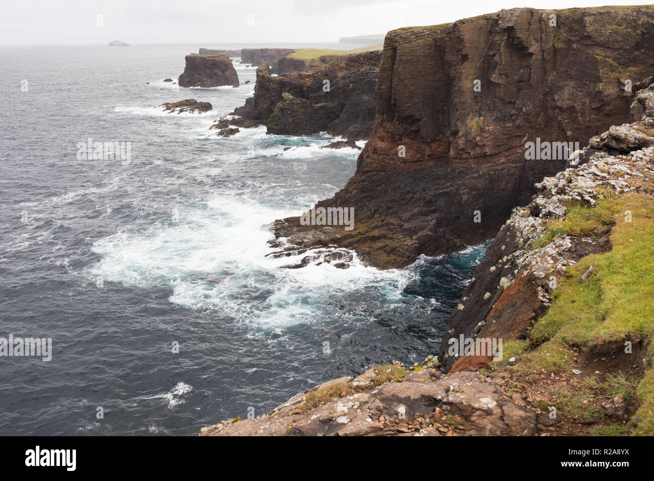 Coastal landscape, Eshaness, Shetland Stock Photo - Alamy