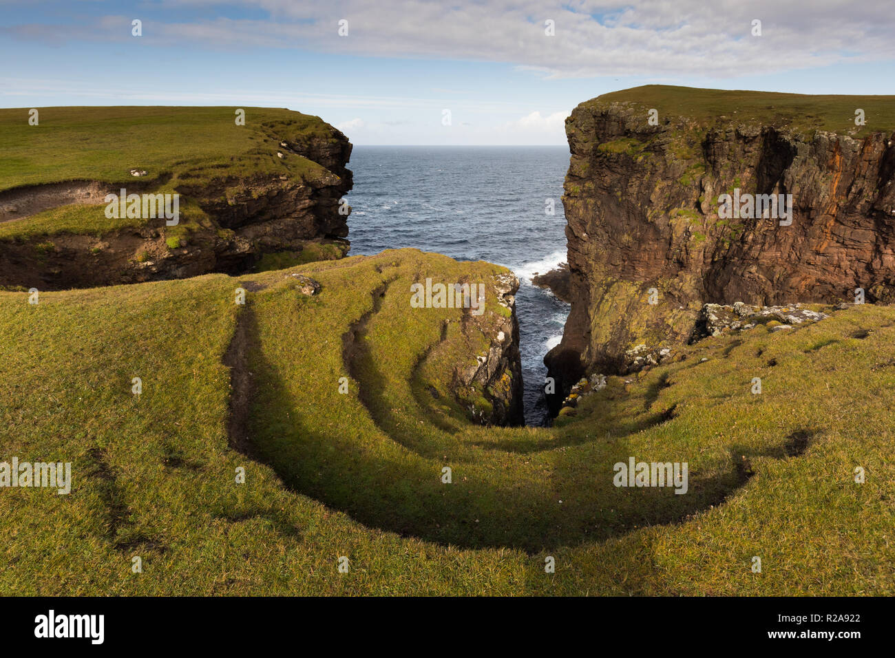 Coastal landscape, Eshaness, Shetland Stock Photo - Alamy