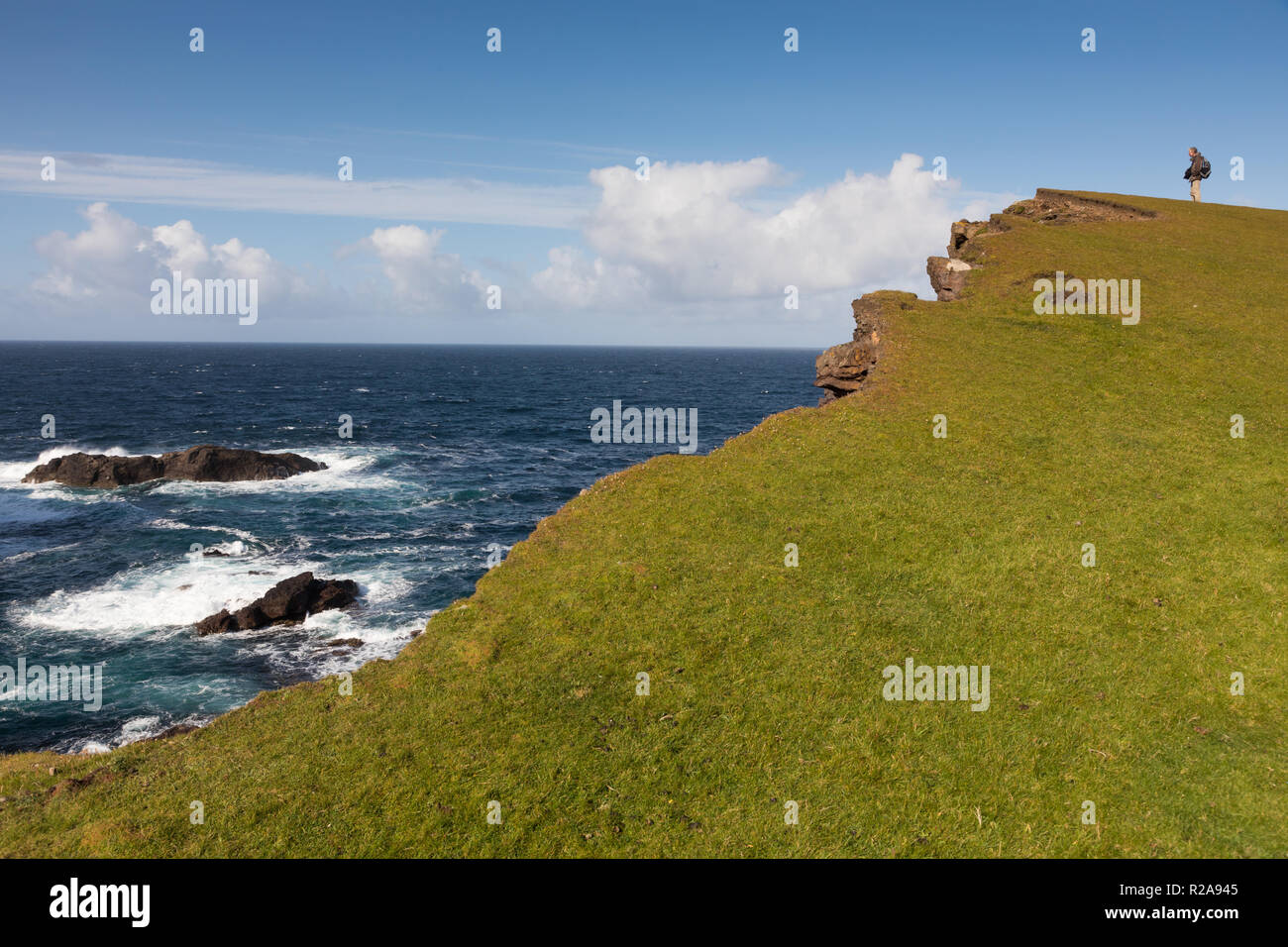 Coastal landscape, Eshaness, Shetland Stock Photo - Alamy
