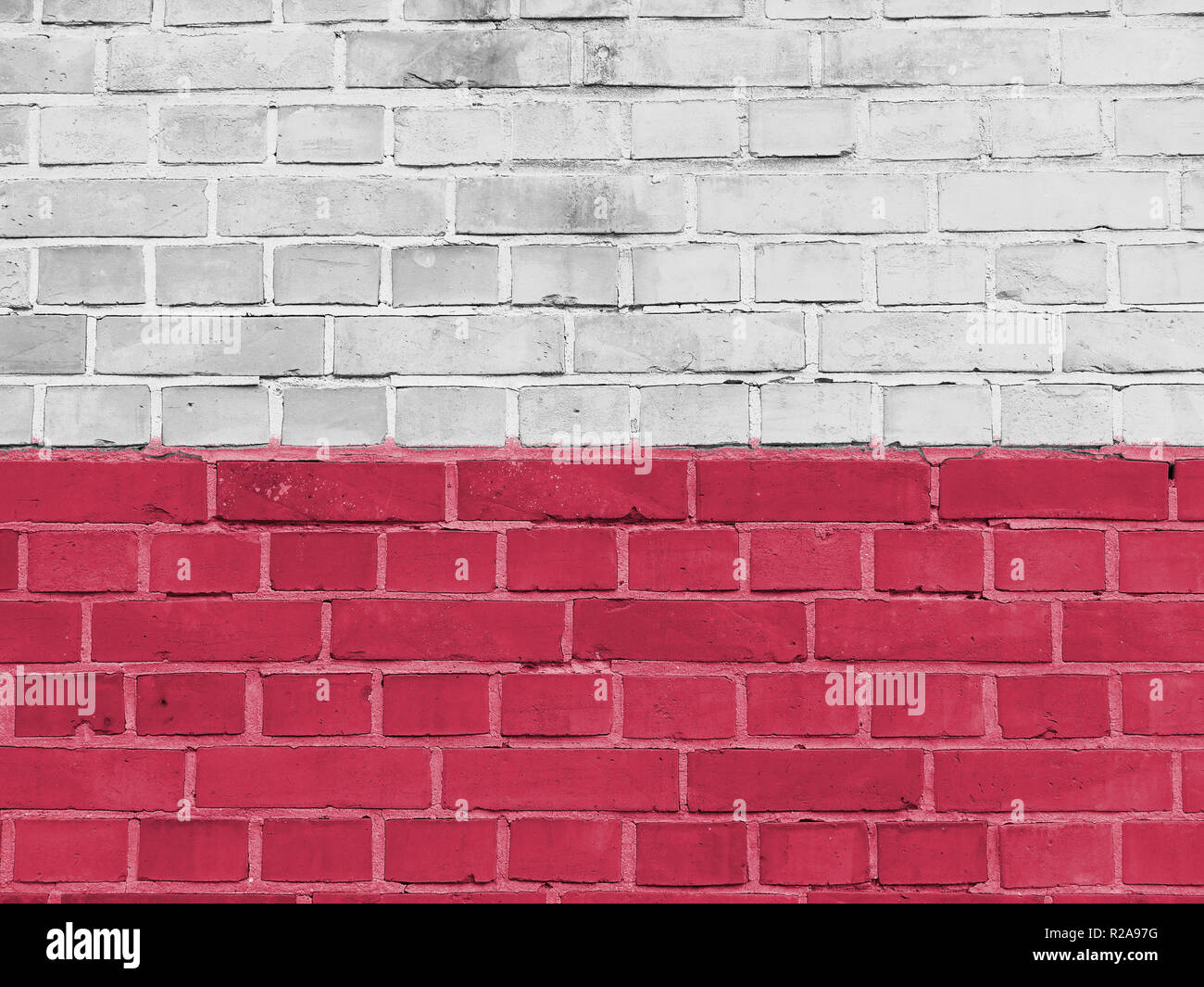 Poland Politics Concept: Polish Flag Wall Background Texture Stock ...