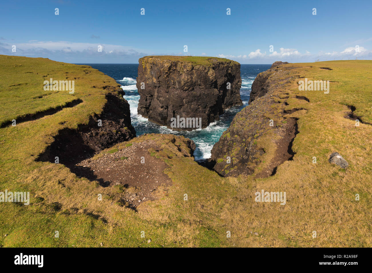 Coastal landscape, Eshaness, Shetland Stock Photo - Alamy