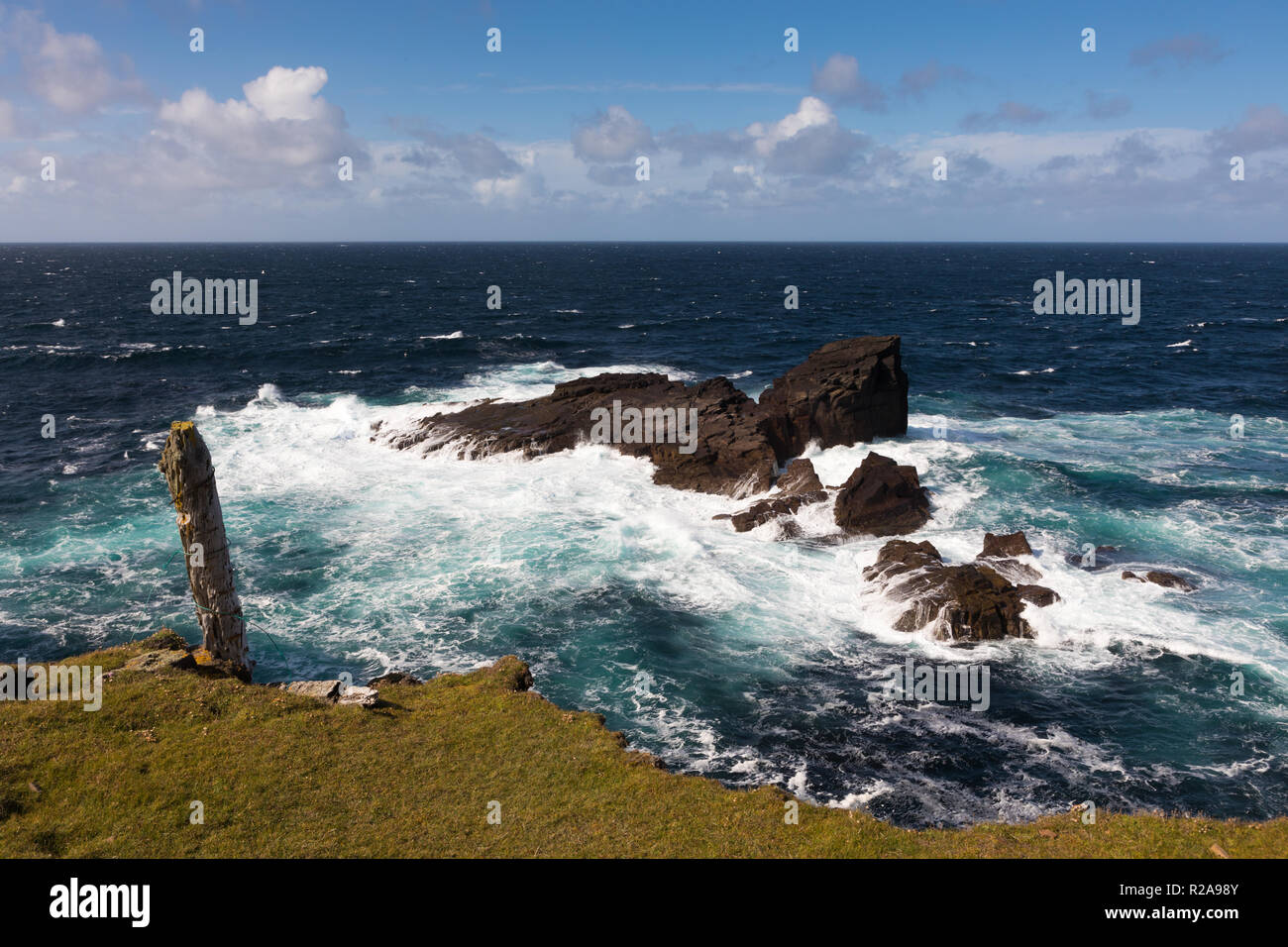 Coastal landscape, Eshaness, Shetland Stock Photo - Alamy