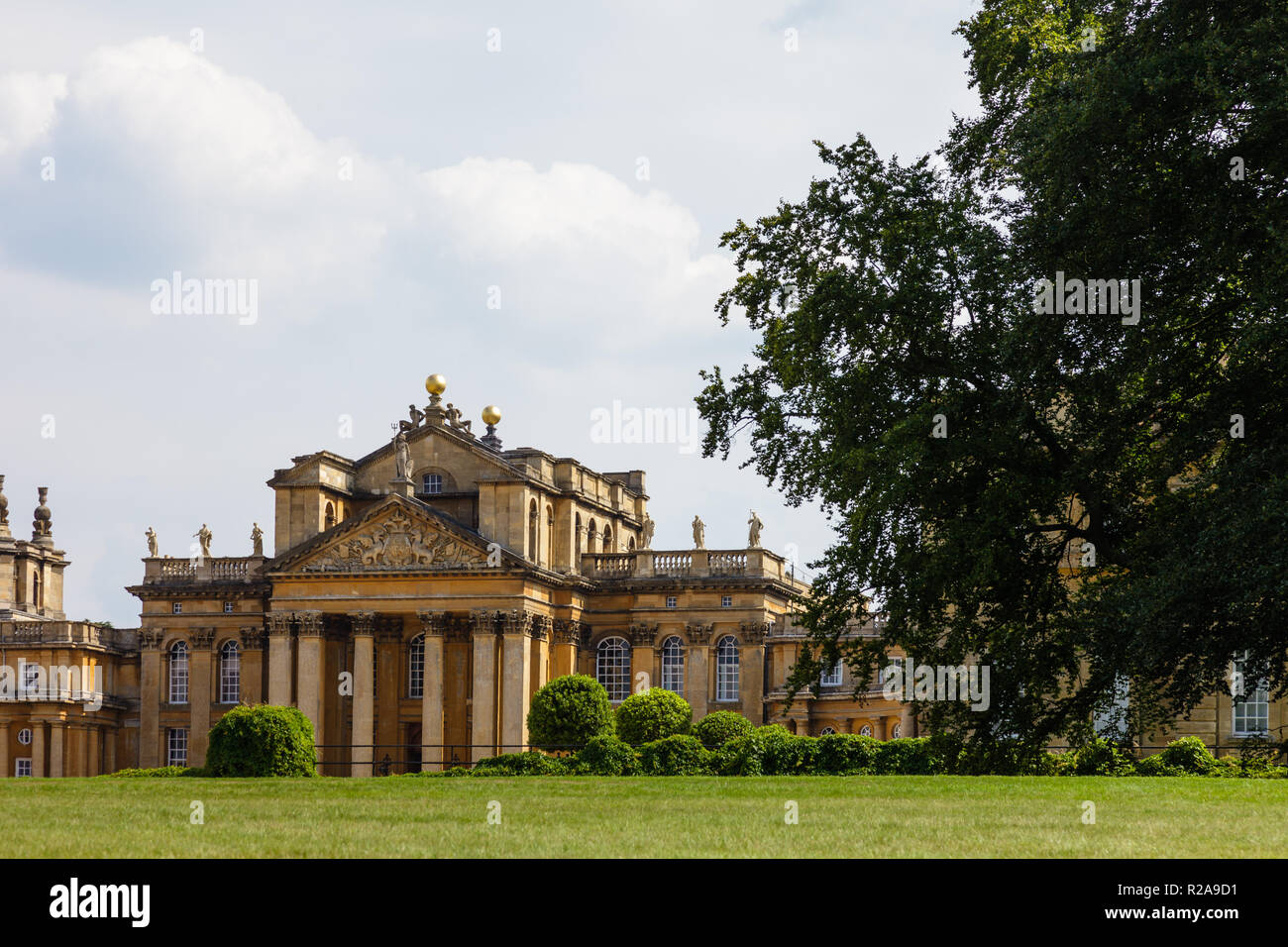 Blenheim Palace, a country house in Blenheim, Oxfordshire, England ...