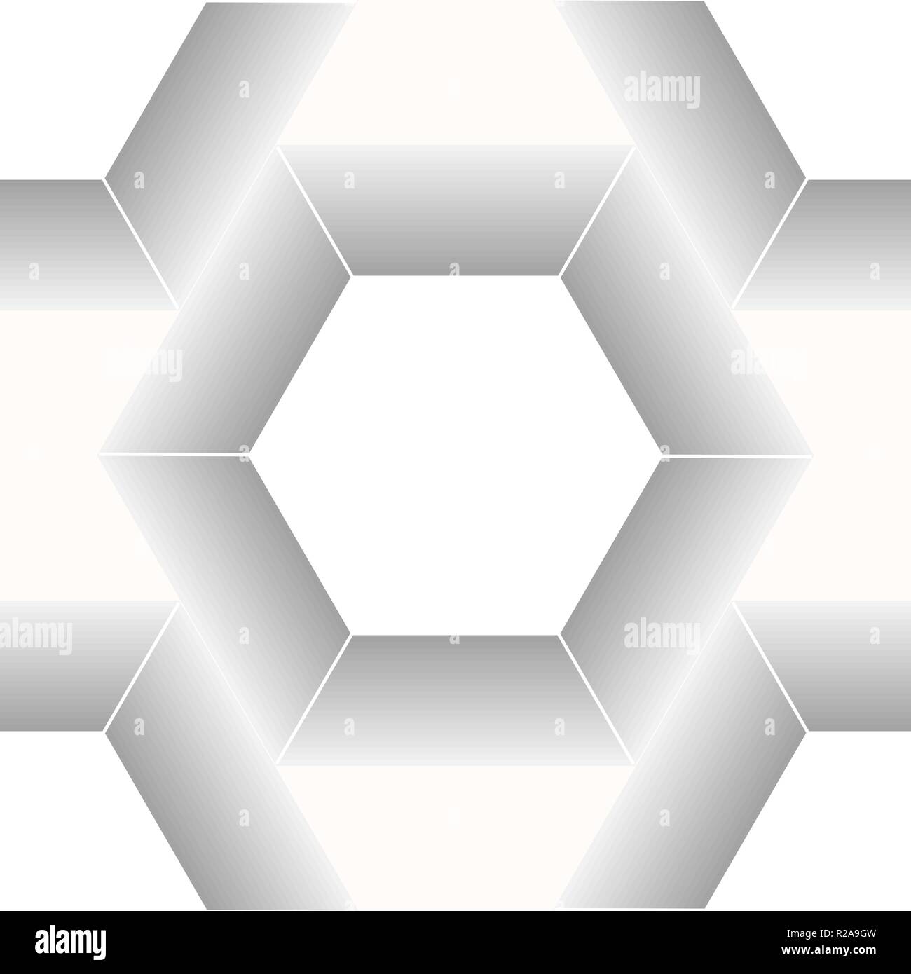 abstract bee hive hexagon and space background. black and white ...