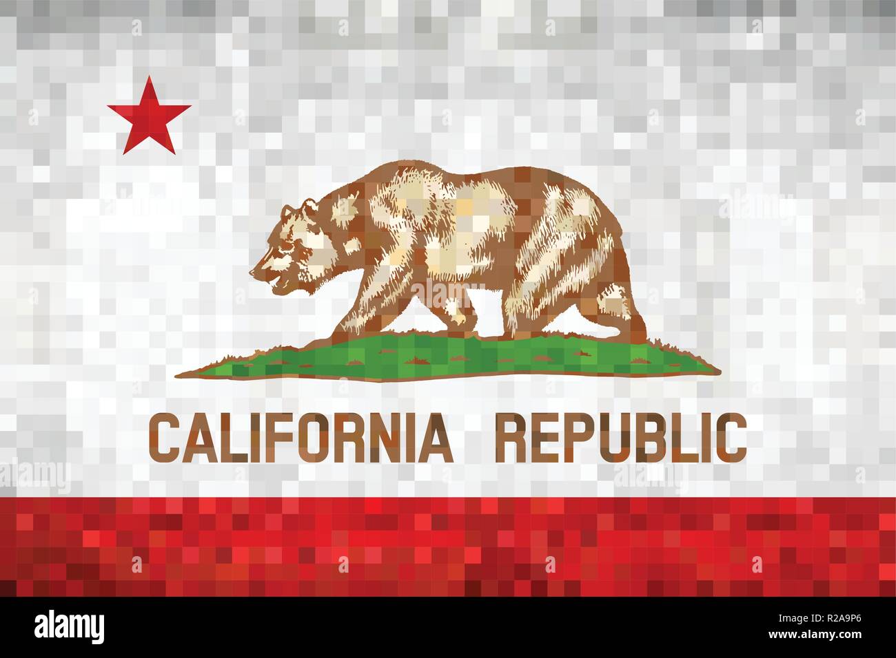 California Flag Bear Stock Vector Images - Alamy