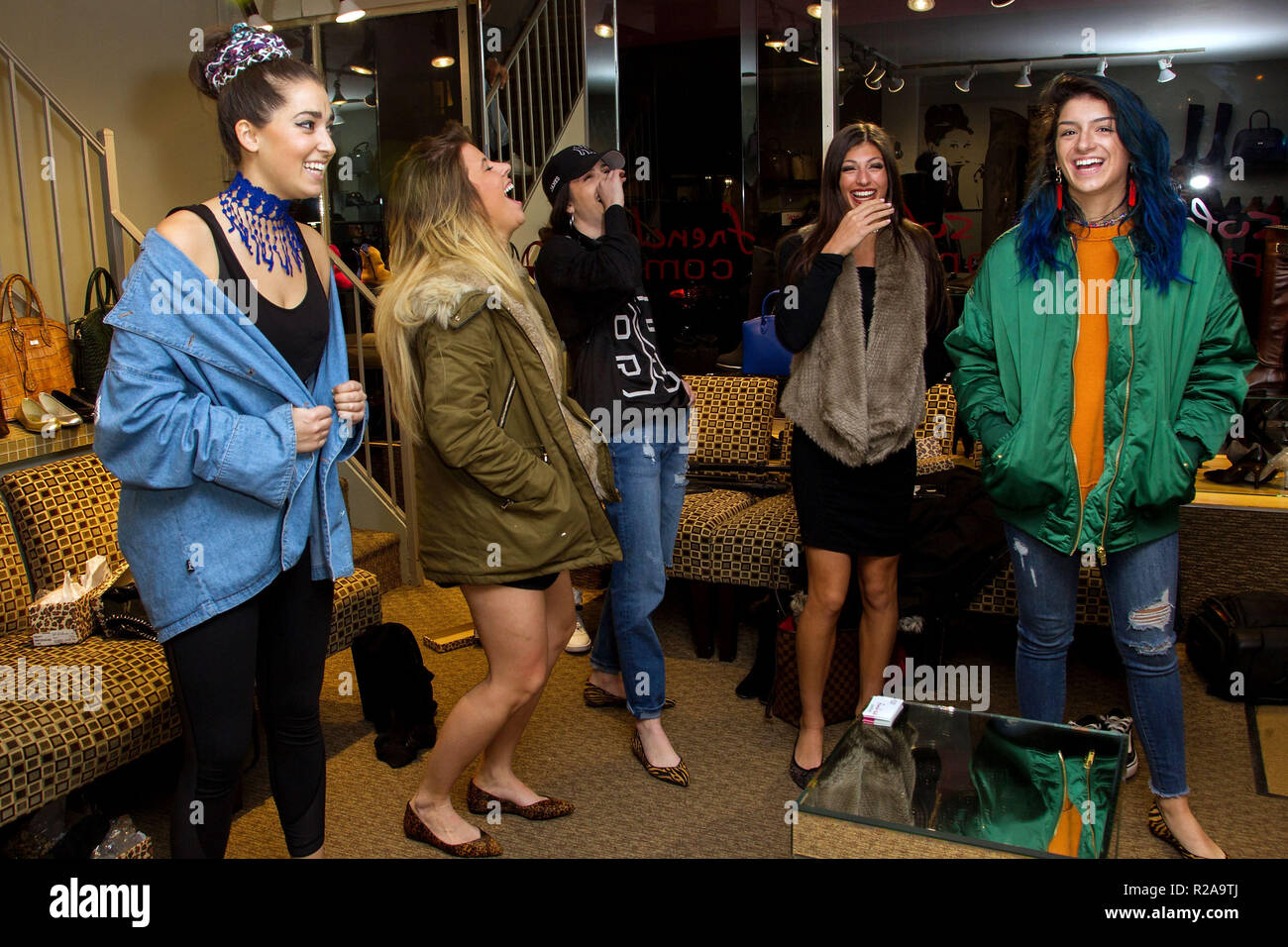 NEW YORK, NY - FEBRUARY 08: Jaime, Llyra, Kelly, Bella and Tayla of The ...
