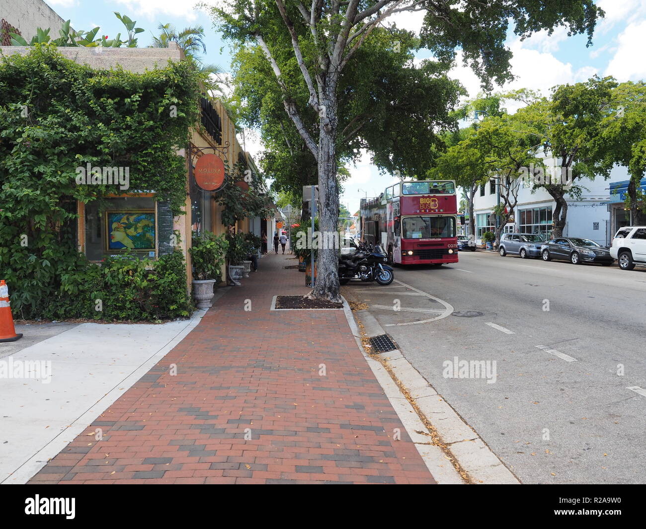 Miami, Florida 10-21-2018 Street scene on Calle Ocho - Eigth Street ...