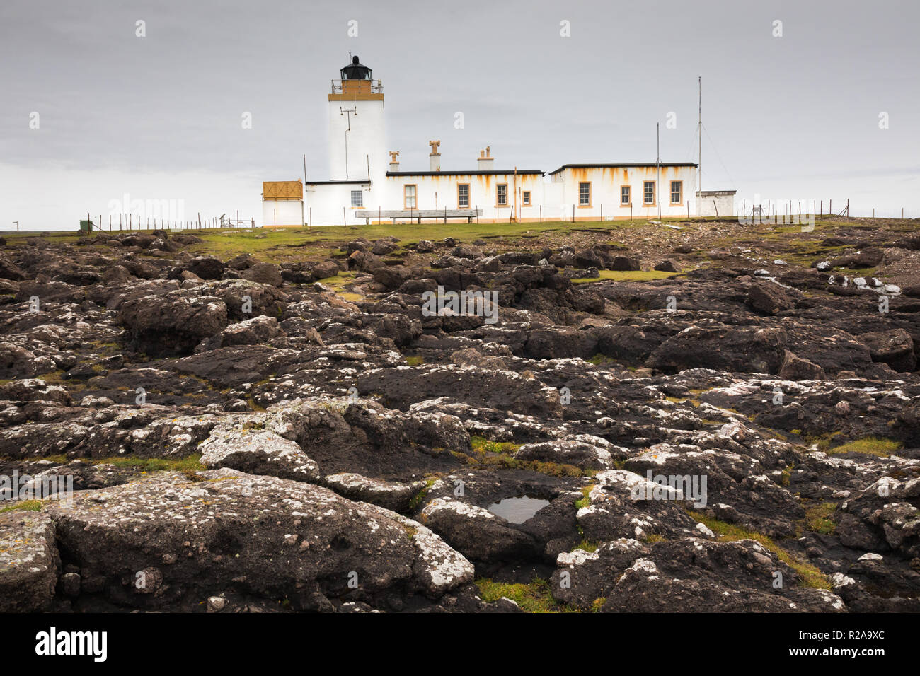 South head of Caldersgeo lighthouse, Eshaness, Shetland Stock Photo - Alamy