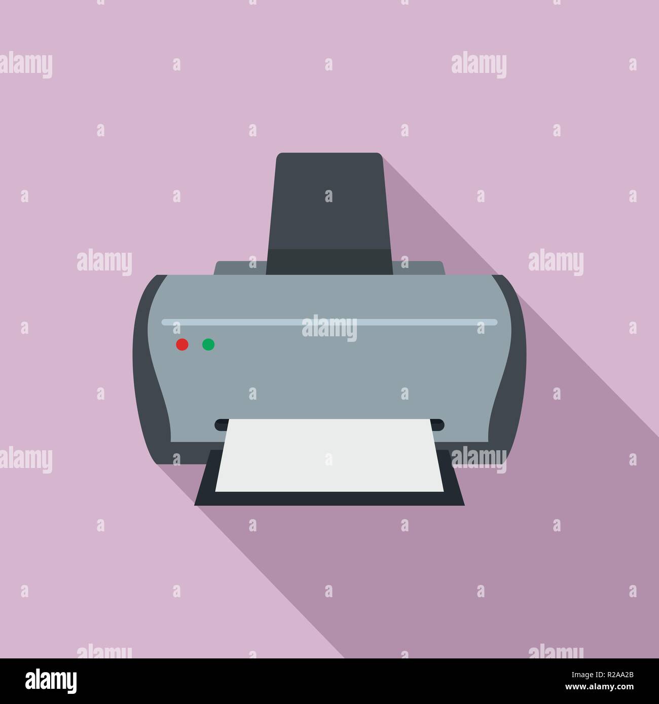 Simple printer icon. Flat illustration of simple printer vector icon ...