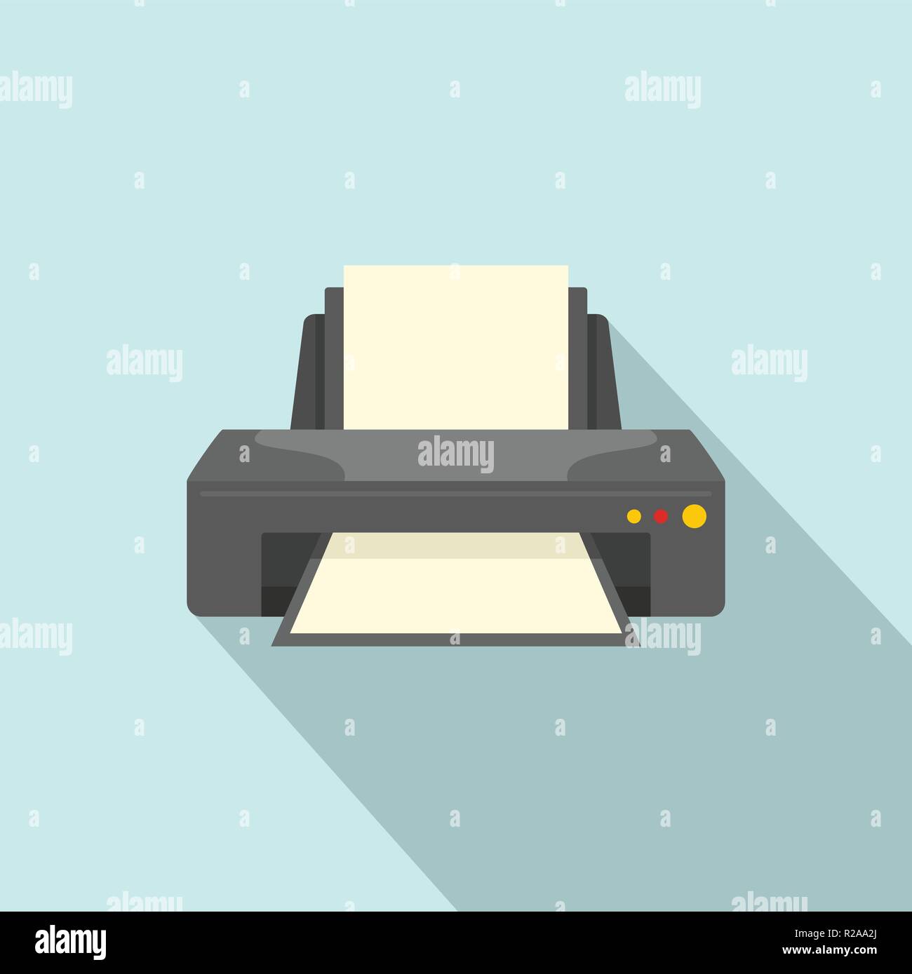 Modern printer tablet office Stock Vector Images - Alamy