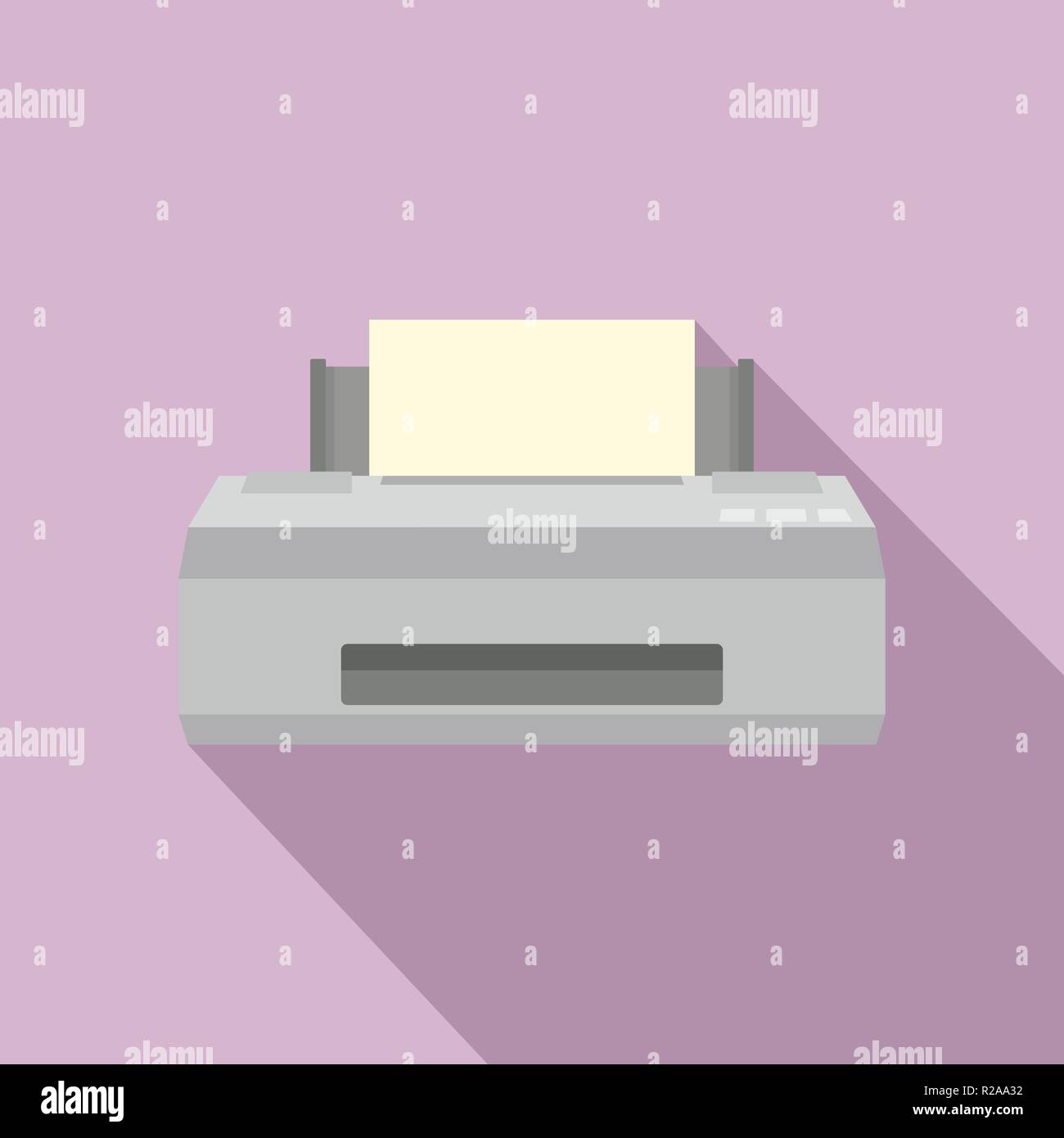 Old printer icon. Flat illustration of old printer vector icon for web ...