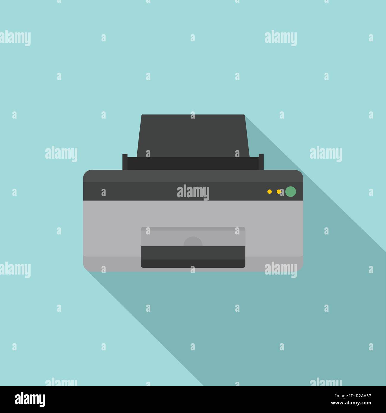Home printer icon. Flat illustration of home printer vector icon for ...