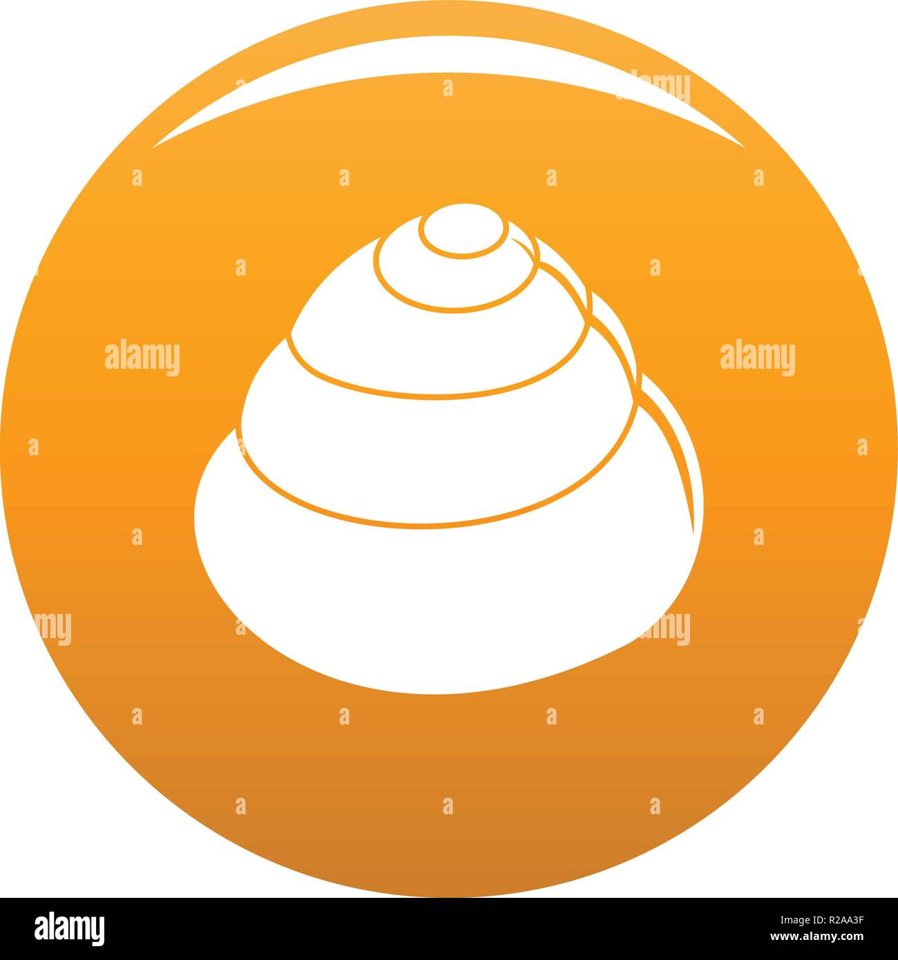 Animal shell icon. Simple illustration of animal shell vector icon for ...