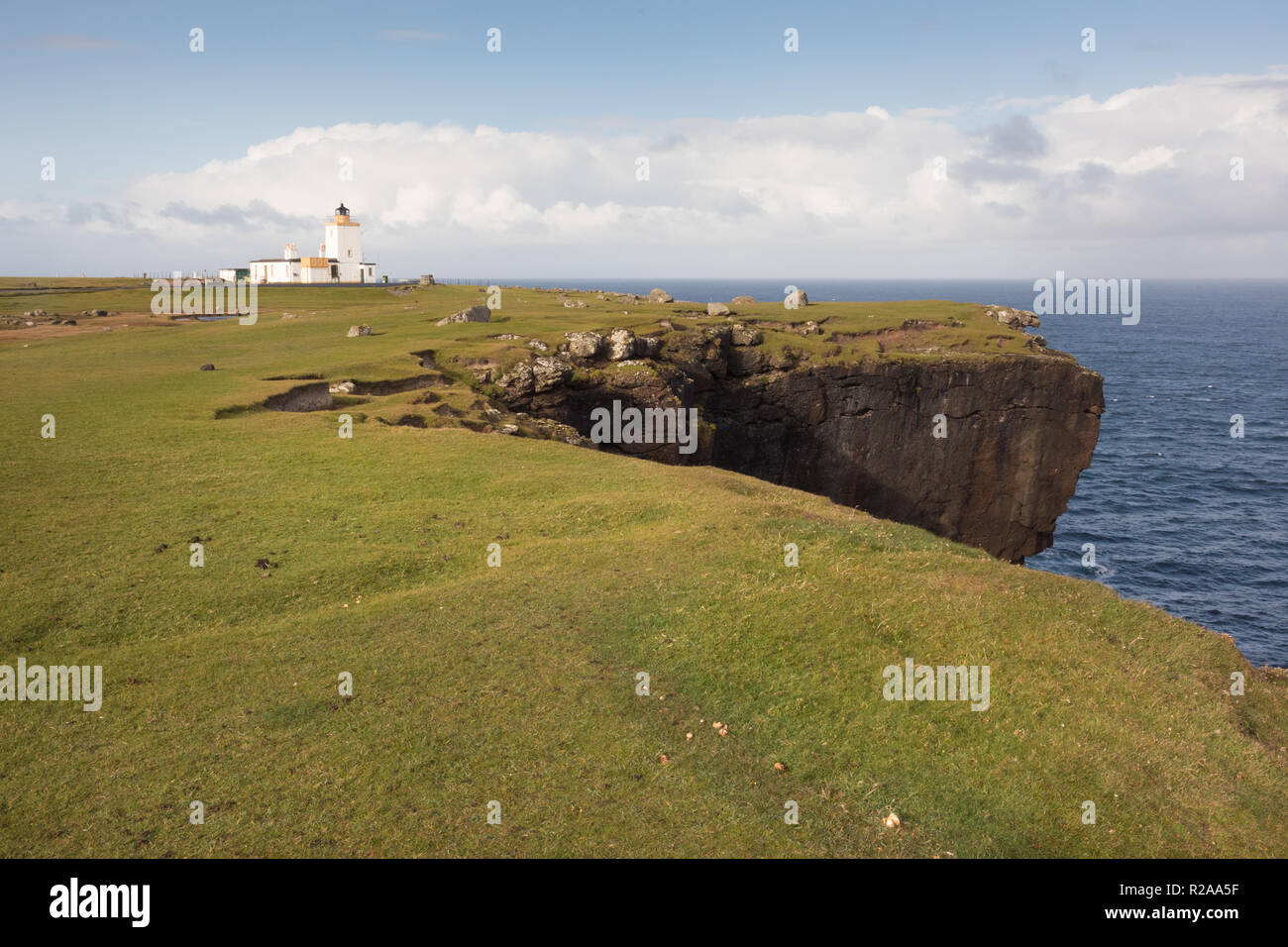South head of Caldersgeo lighthouse, Eshaness, Shetland Stock Photo - Alamy