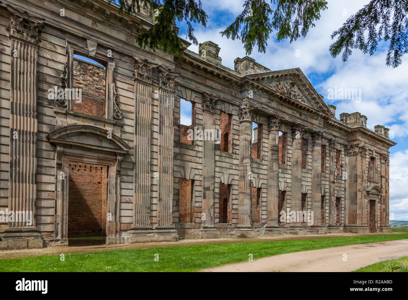 Sutton Scarsdale Hall, a Grade I listed Georgian ruined stately home in ...